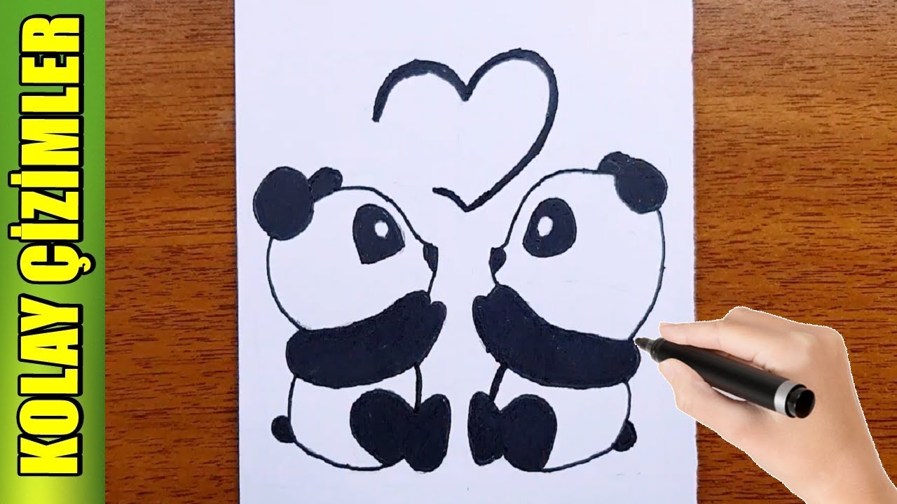 PANDA ÇİZİMİ - PANDA NASIL ÇİZİLİR - KOLAY VE GÜZEL ÇİZİMLER - YouTube