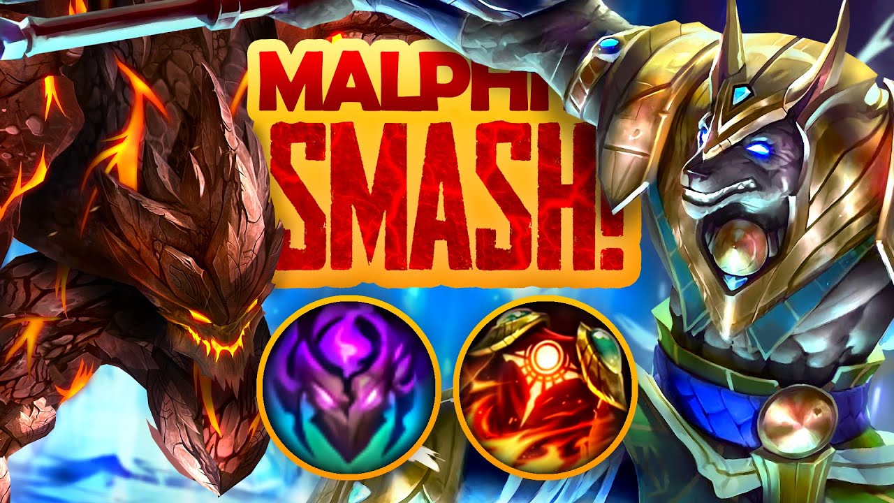 MALPHITE SMASH NASUS TOP! ABYSSAL MASK + SUNFIRE CAPE | League of ...