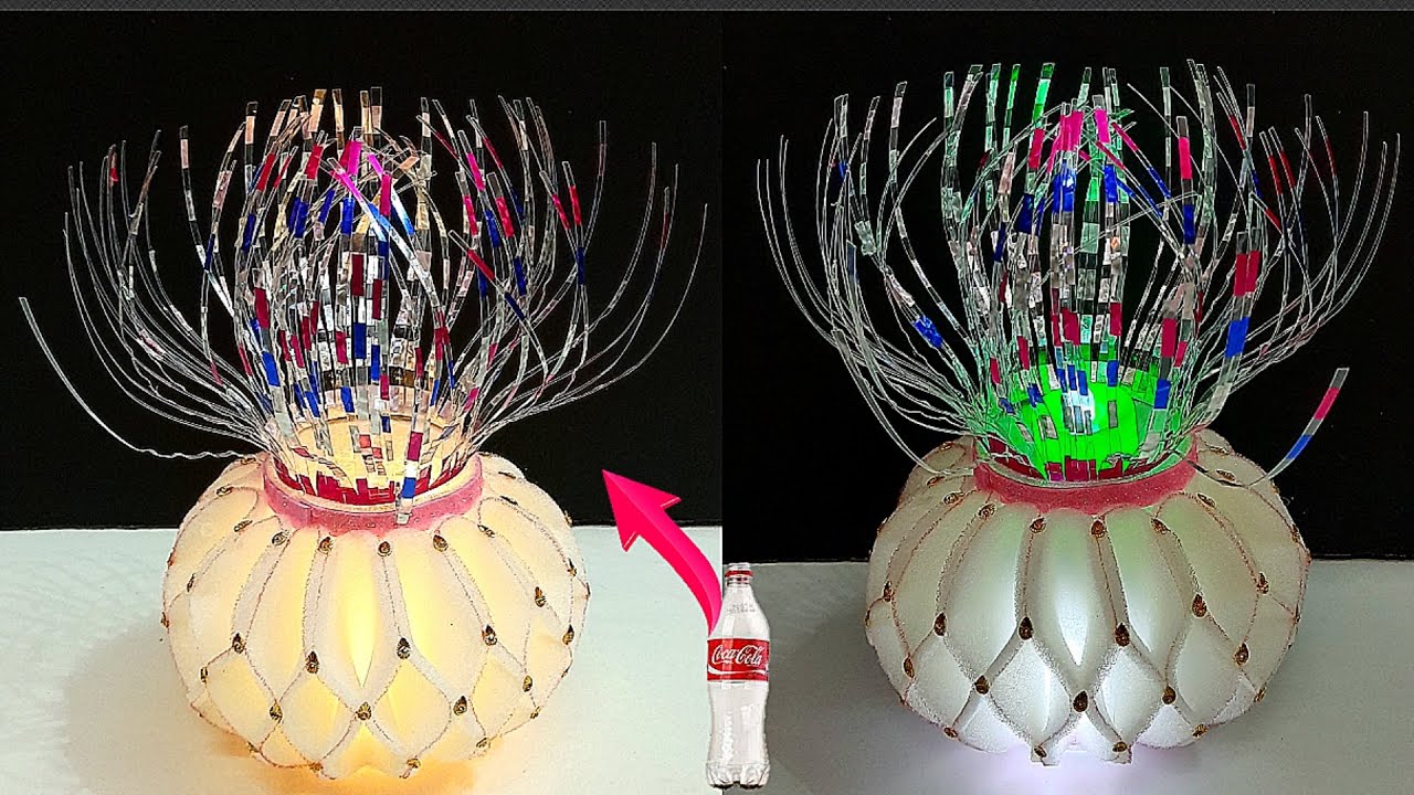 DIY: Light Showpiece made from Plastic Bottle | DIY home decoration ...