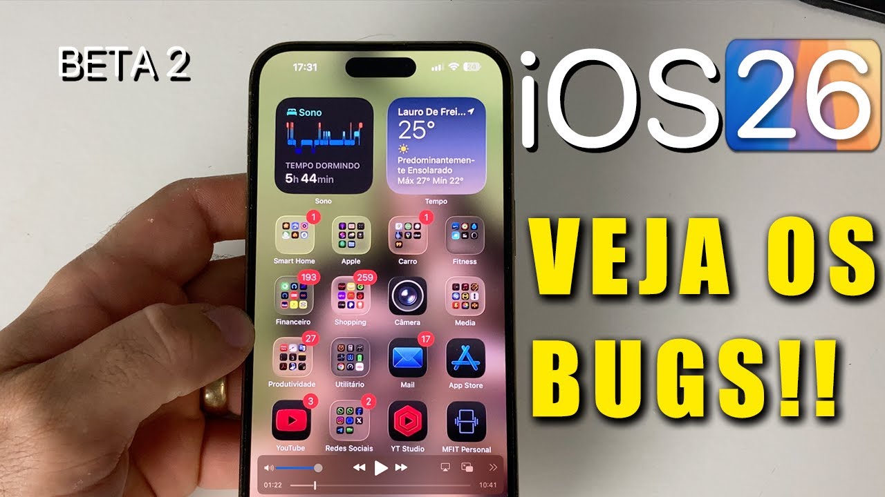 iOS 26 Beta 2 com MUITOS BUGS?! Vai instalar assim mesmo? - YouTube