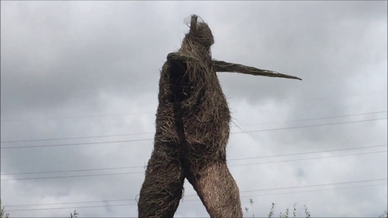 The M5 Willow Man, Bridgwater, Somerset - YouTube