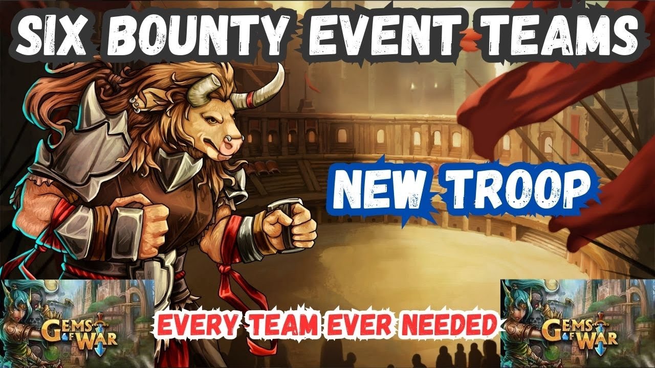 Gems of War EVERY Bounty Team EVER for the REST OF TIME! | Fastest ...