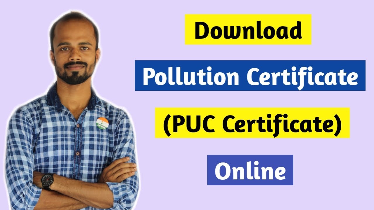 How to Download PUC Certificate of Vehicles Online | Download Pollution ...