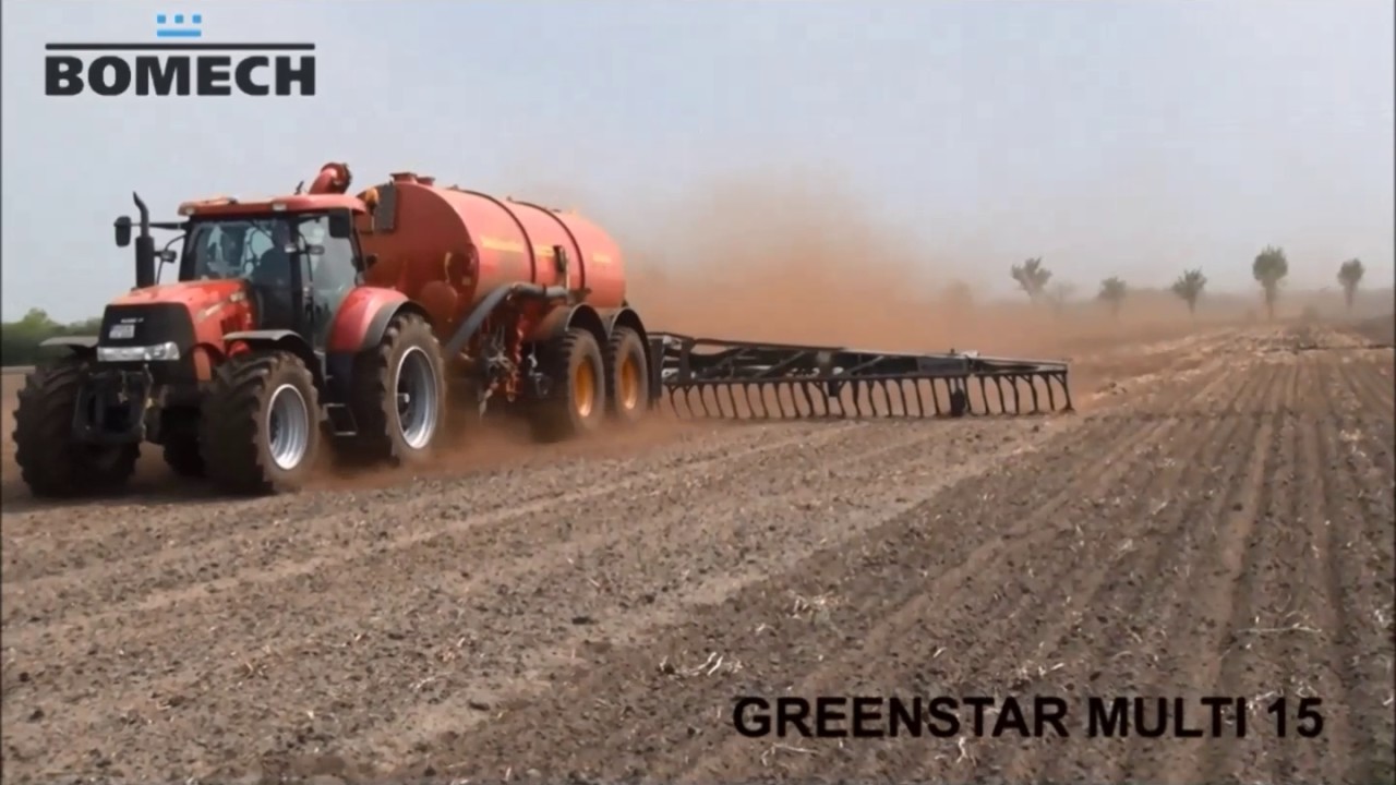 Bomech Multi 12/15/18 meter Gülle Schleppschuh verteiler HD - YouTube