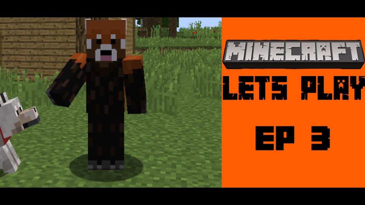 Minecraft Let's play Farming with a wolf Ep.3 - YouTube