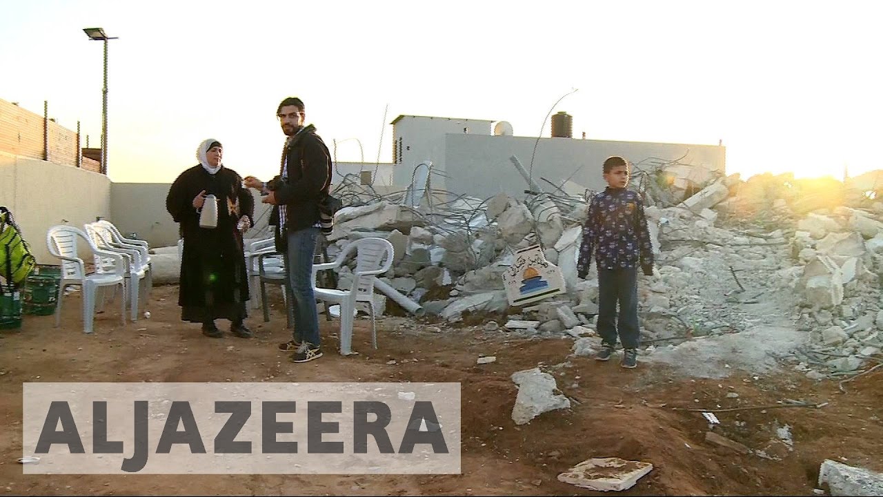 Palestinian families left homeless after Israeli demolitions - YouTube