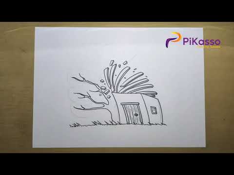 How to Draw a Wind Storm Easy step by step - YouTube