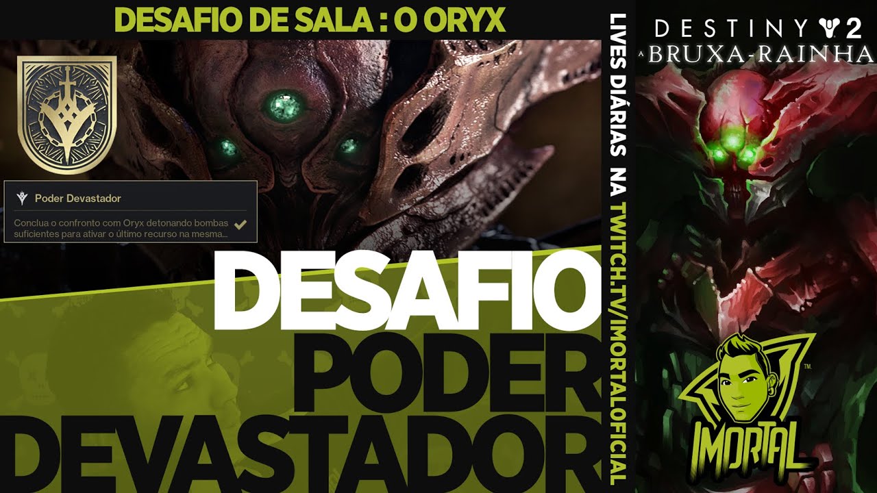 [PT/BR] TUTORIAL DESAFIO PODER DEVASTADOR | RAID A QUEDA DO REI | DESTINY 2 A BRUXA RAINHA - YouTube