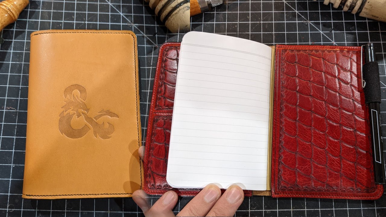 Making a Hand Tooled D&D "Dragon Scale" Journal Cover | Leatherworking ...