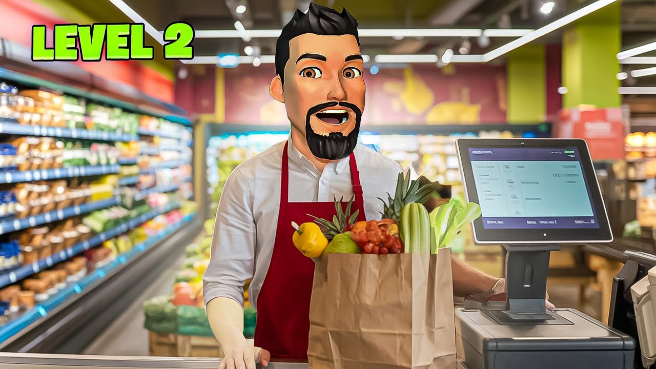 Upgraded Store To LEVEL 2 (Grocery Store Simulator) - YouTube