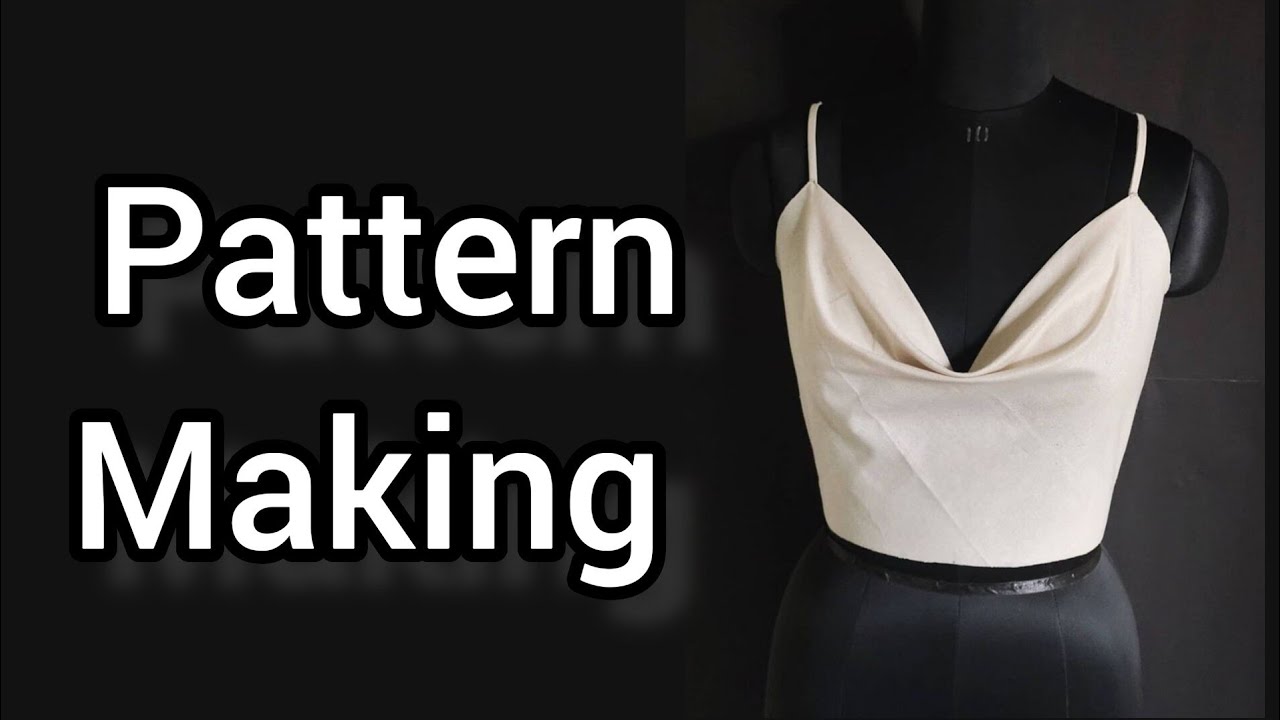 Cowl neck top pattern making tutorial for beginners - YouTube