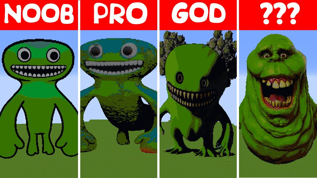 JUMBO JOSH GARTEN OF BANBAN PIXEL ART IN MINECRAFT - YouTube