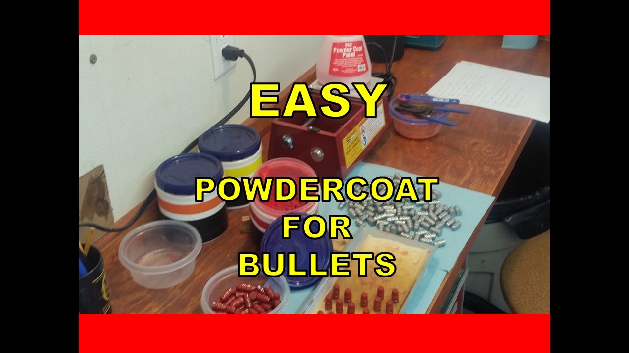 Easy Powdercoat for bullets - YouTube