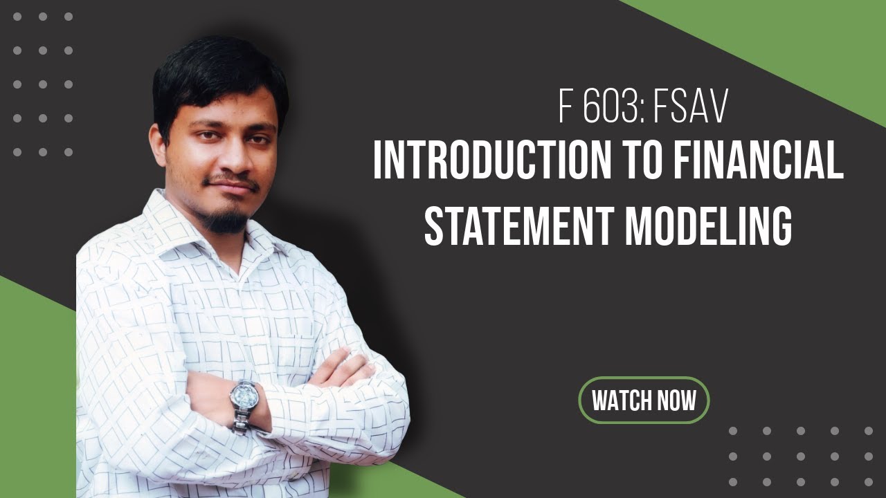 4. Introduction to Financial Statement Modeling - YouTube