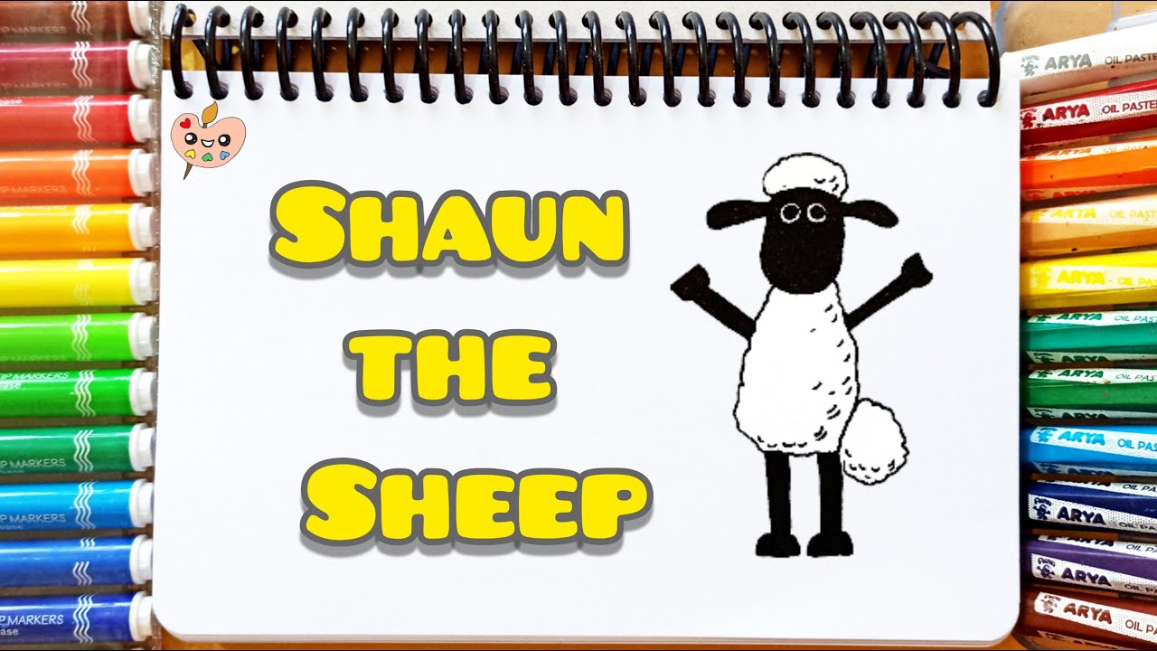 How to draw shaun the sheep I step by step I cute drawings - YouTube