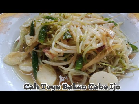 Enaknya Bikin Ngabisin nasi sebakul Resep Cah toge bakso cabe ijo