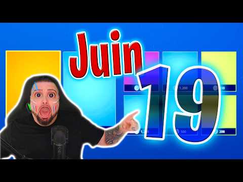 BOUTIQUE FORTNITE D’AUJOURD’HUI (19 juin 2026) 💙🥳 (Boutique du jour)