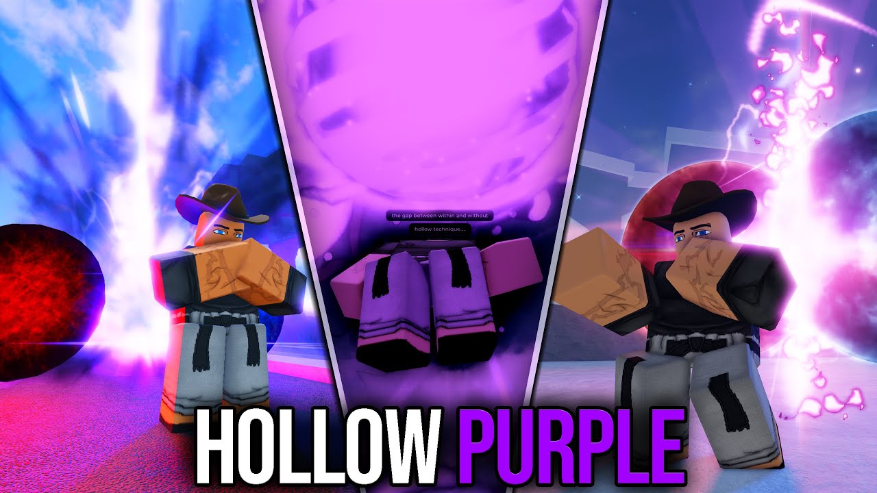 Using HOLLOW PURPLE In Every Single Roblox Anime Games - YouTube