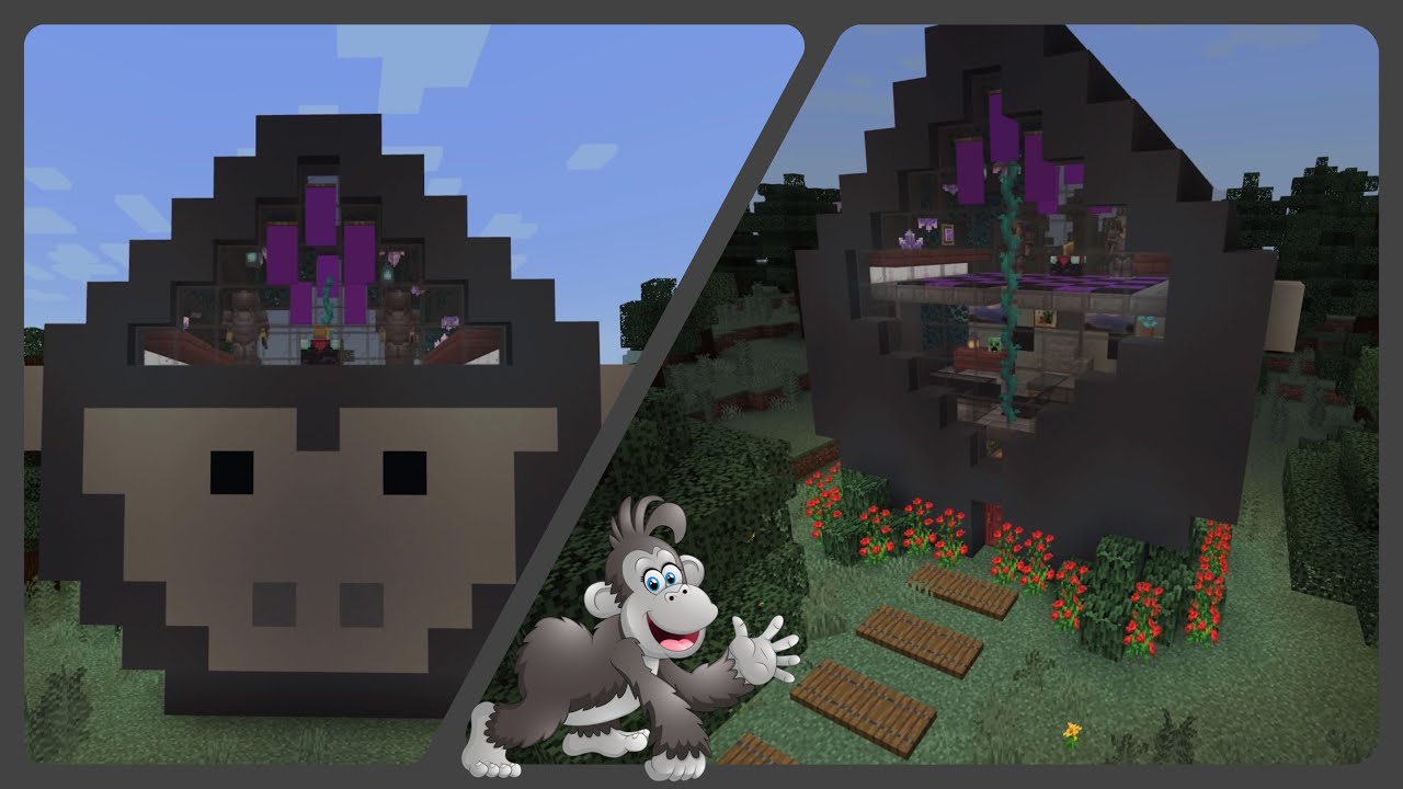 Minecraft | Building A Gorilla House - YouTube