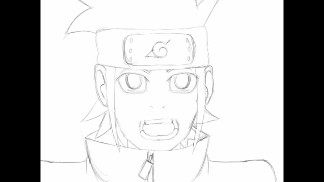 Konohamaru Sarutobi Naruto character Face drawing practice 33 - YouTube
