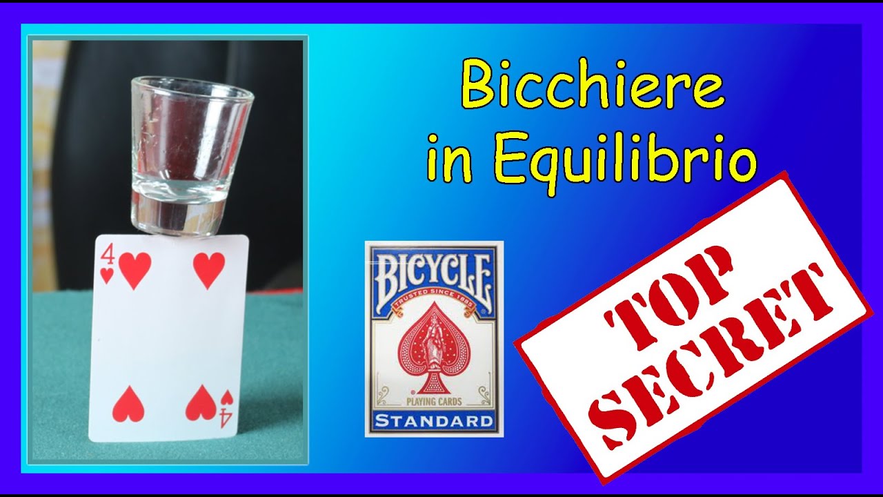 How To Balance A Glass On A Card, Magic Trick - YouTube