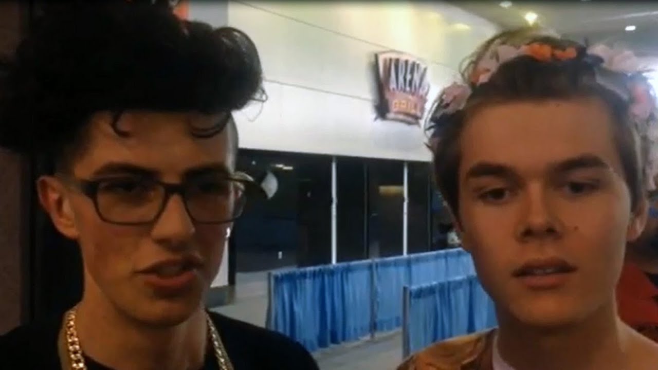 Sam Pepper & Harrison Webb say be yourself on YouTube: VidCon 2014 ...