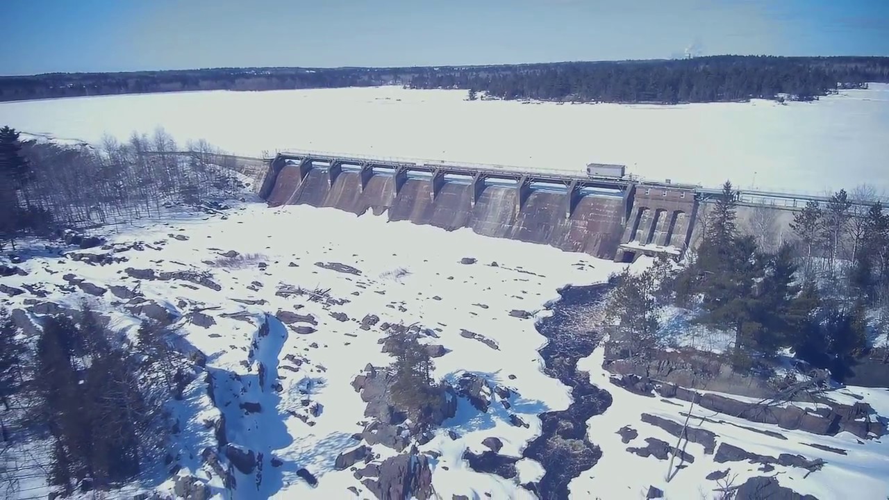 Aerial View of Thomson Reservoir and the St. Louis River - YouTube