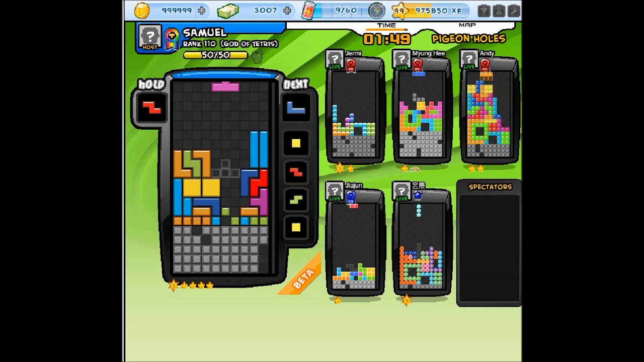 【Tetris Battle】 Arena - 242lines and 223lines (2017/8/15) - YouTube