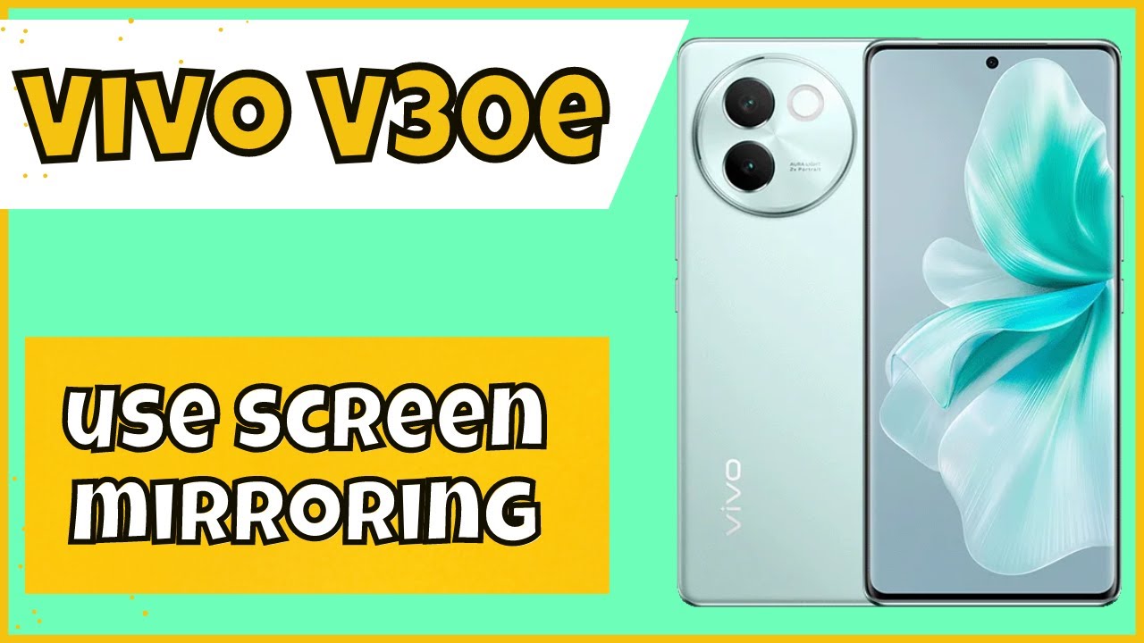 Screen mirroring and screen cast settings Vivo V30e || How to use ...