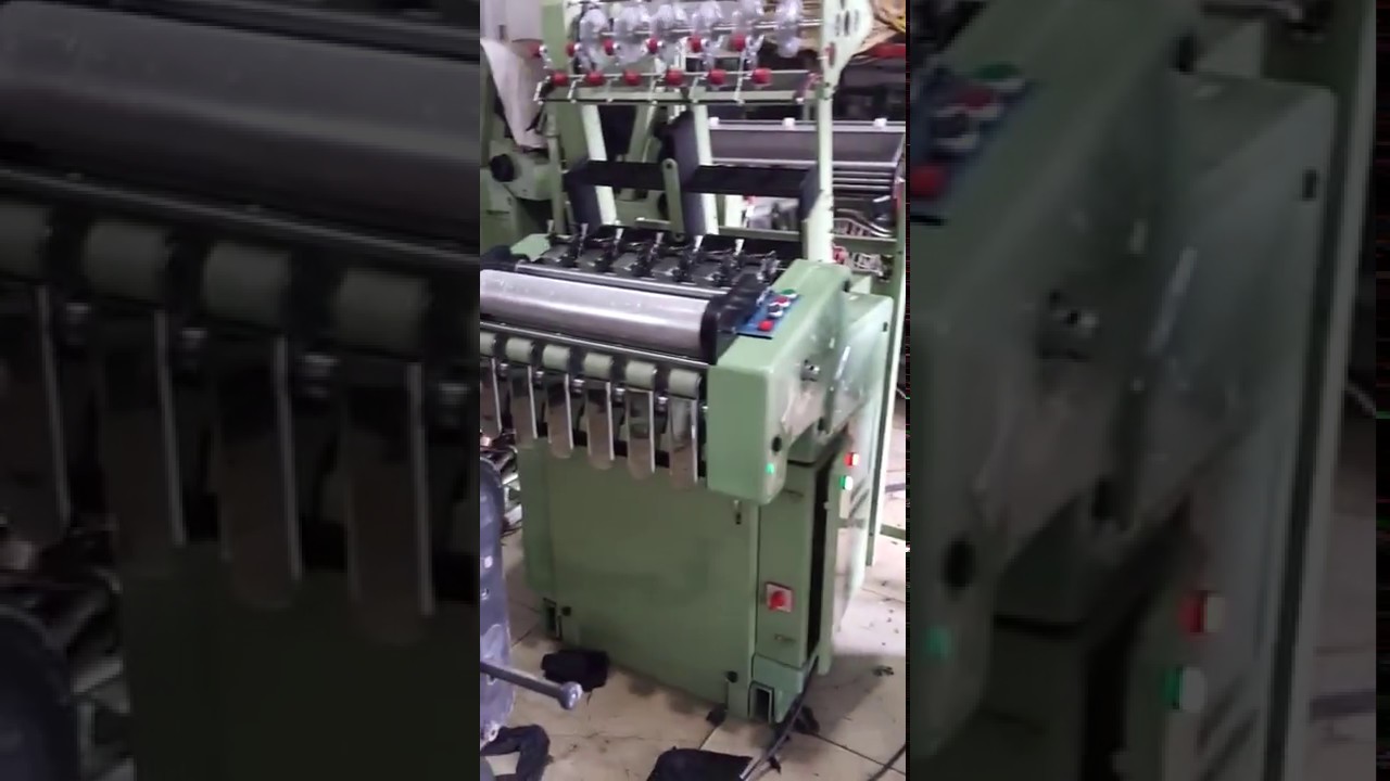 narrow fabric tape and ribbon weaving machine factory - YouTube