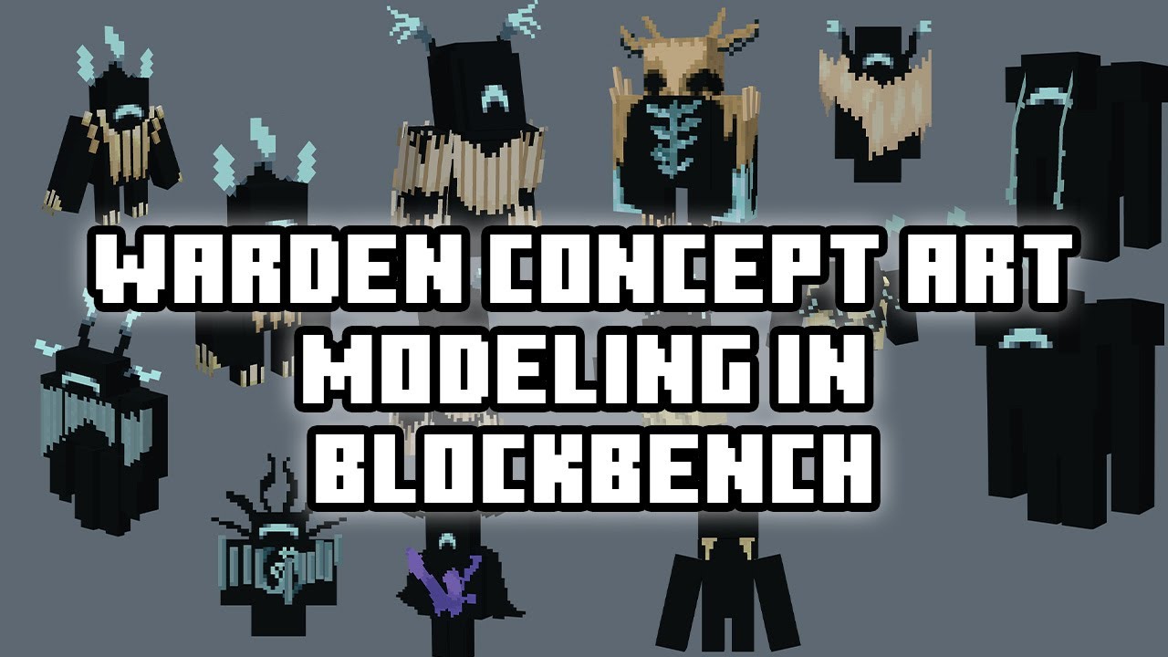 Unschooling with Fin - Minecraft Warden Concept Art Modeling in ...