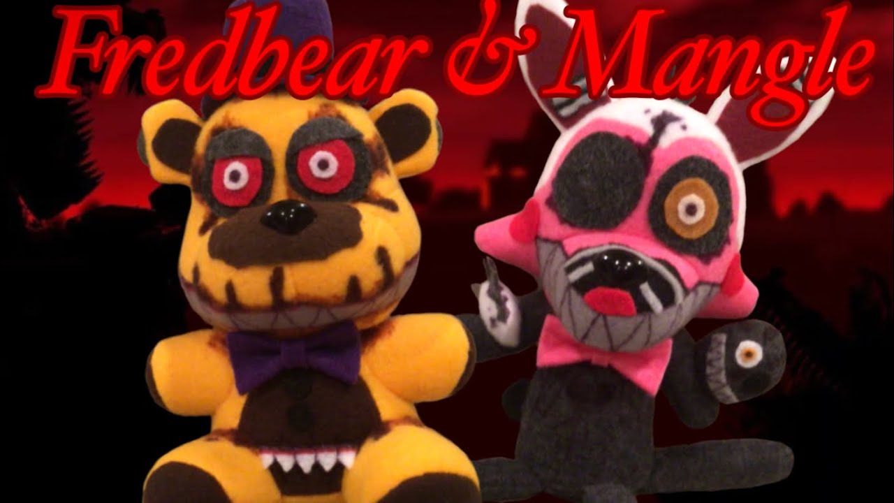 Nightmare Fredbear & Mangle Custom Plush Review - YouTube