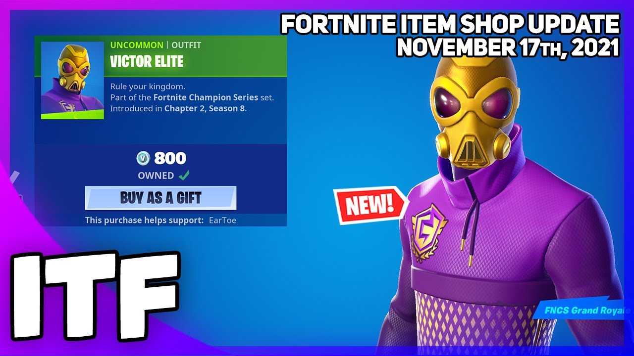 Fortnite Item Shop *EXCLUSIVE* VICTOR ELITE SET! [November 17th, 2021 ...