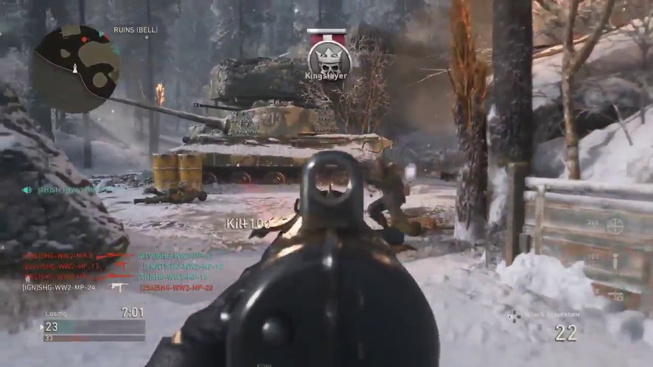Call of Duty WW2 6 Minutes of Team Deathmatch Ardennes Forest Map - YouTube