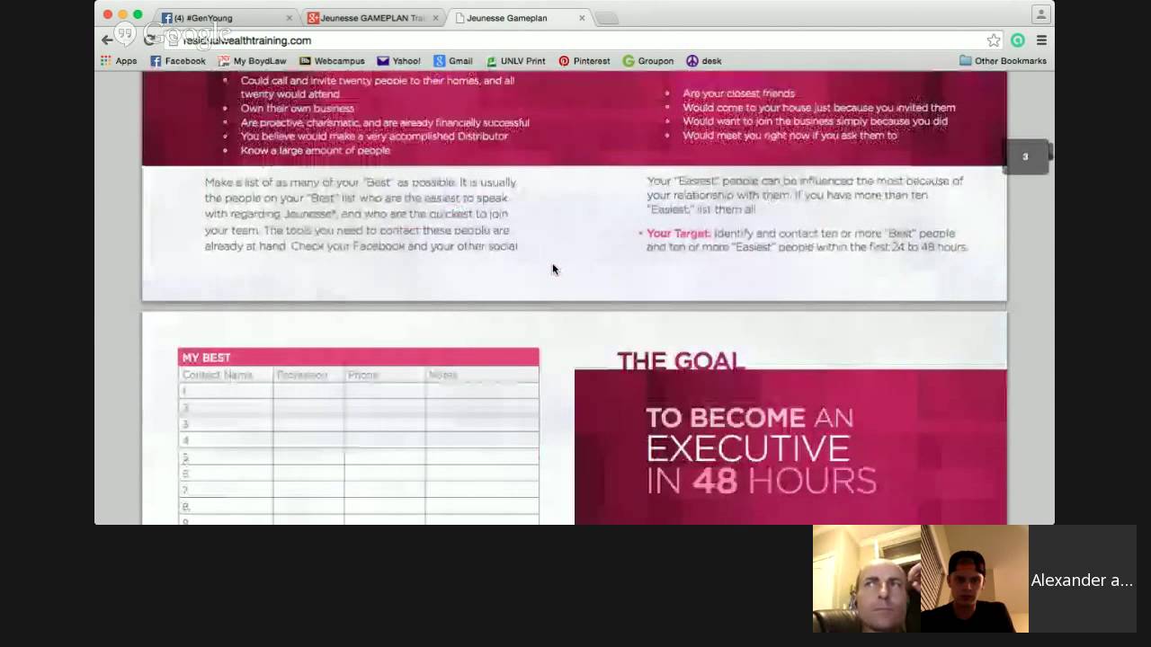 Jeunesse GAMEPLAN Training w/Cody Barton & Alexander Strate - YouTube