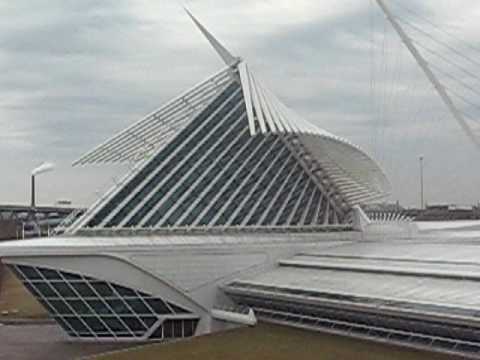 Calatrava's "Wings" Opening at the Milwaukee Museum of Art - YouTube