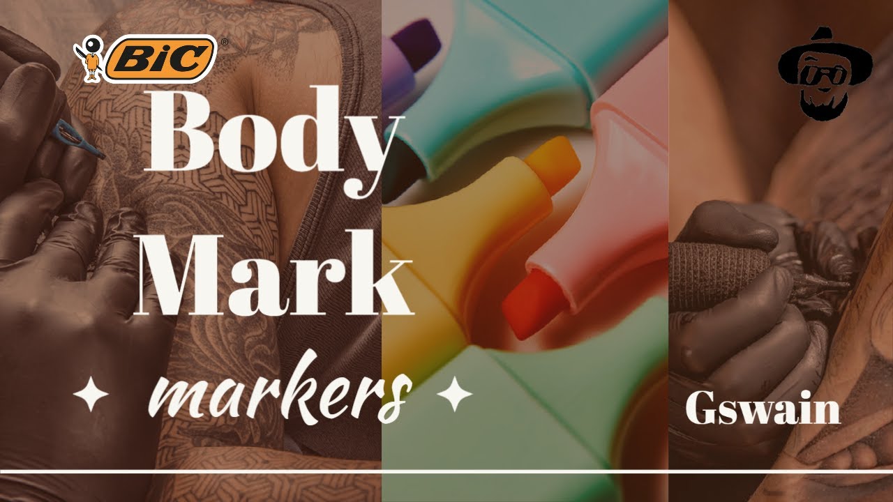 I try Bic's Body mark TATTOO markers! - YouTube
