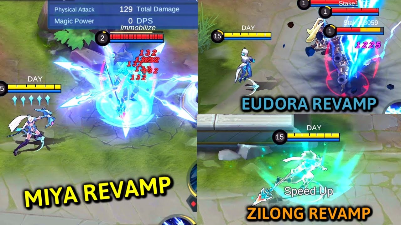 MIYA REVAMP, ZILONG REVAMP, EUDORA REVAMP - YouTube