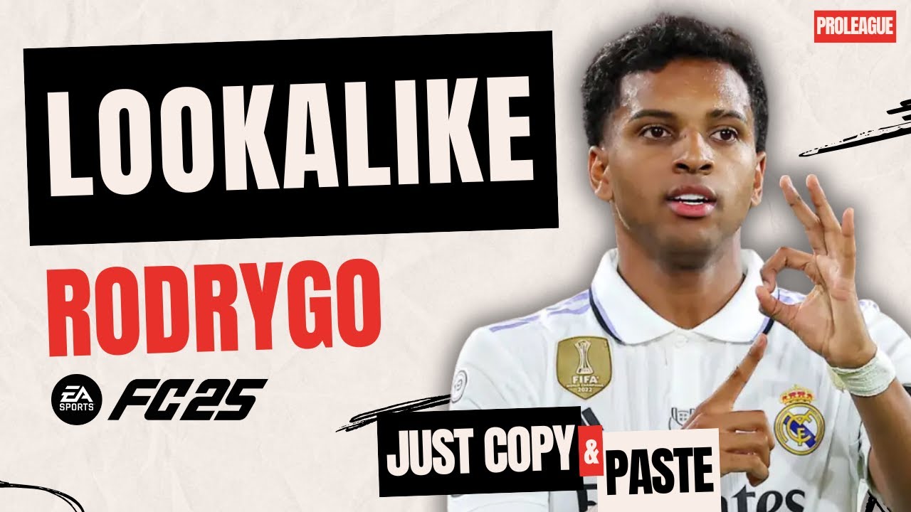 Rodrygo Face Creation in EA FC 25 - Pro Club & Career Mode Tutorial ...