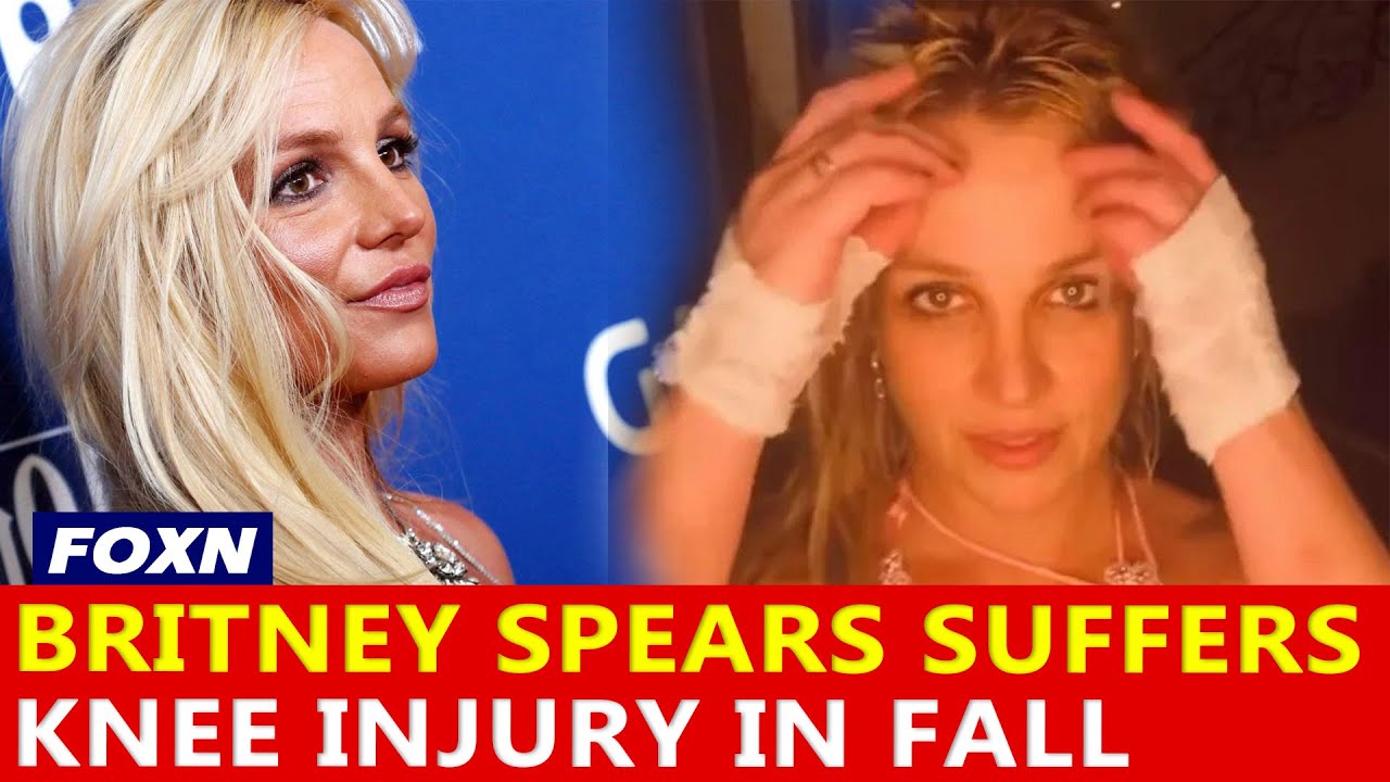 Britney Spears Suffers Knee Injury in Stair Fall - YouTube