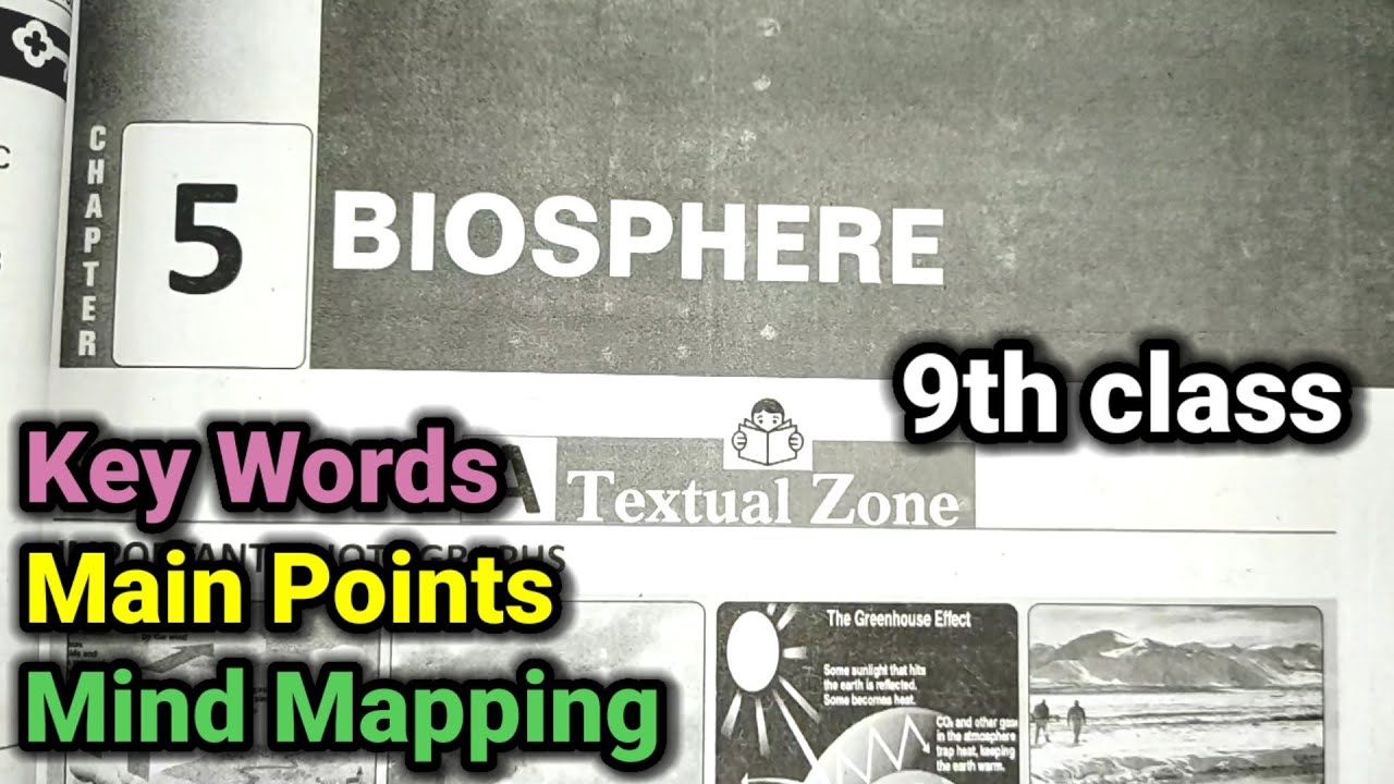9th class | Social | 5.Biosphere lesson |keywords | Main Points | Mind ...