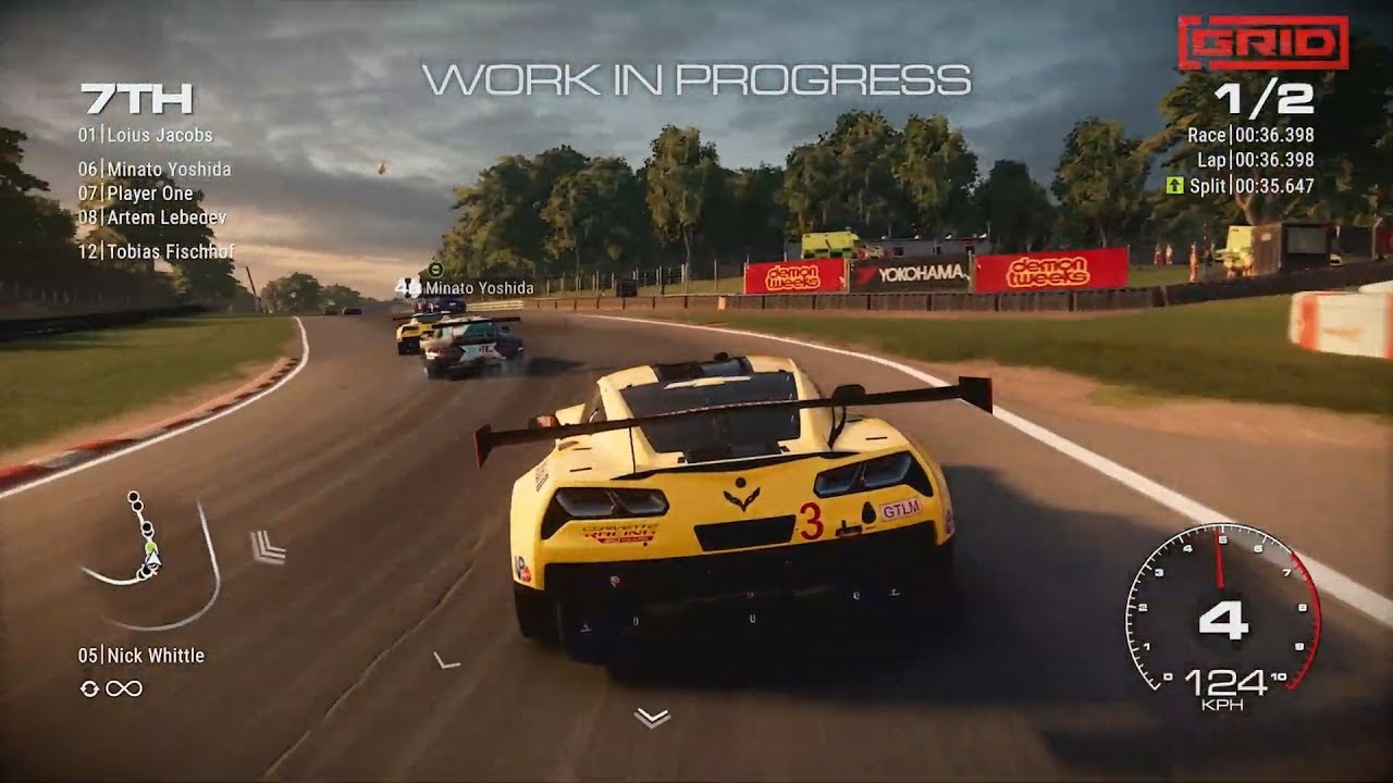 GRID [2019] - Chevrolet Corvette C7.R Brands Hatch WIP Gameplay Footage ...