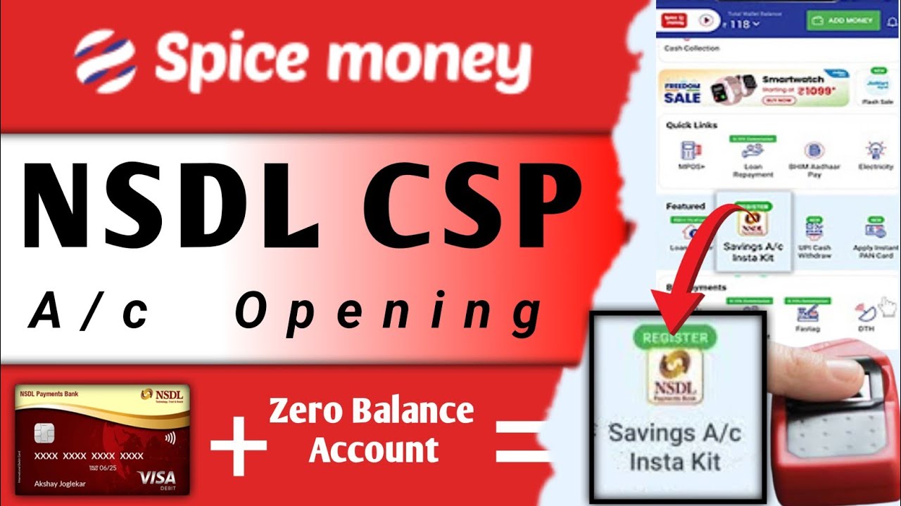 spice money nsdl payments bank csp kaise le | spice money nsdl payments ...