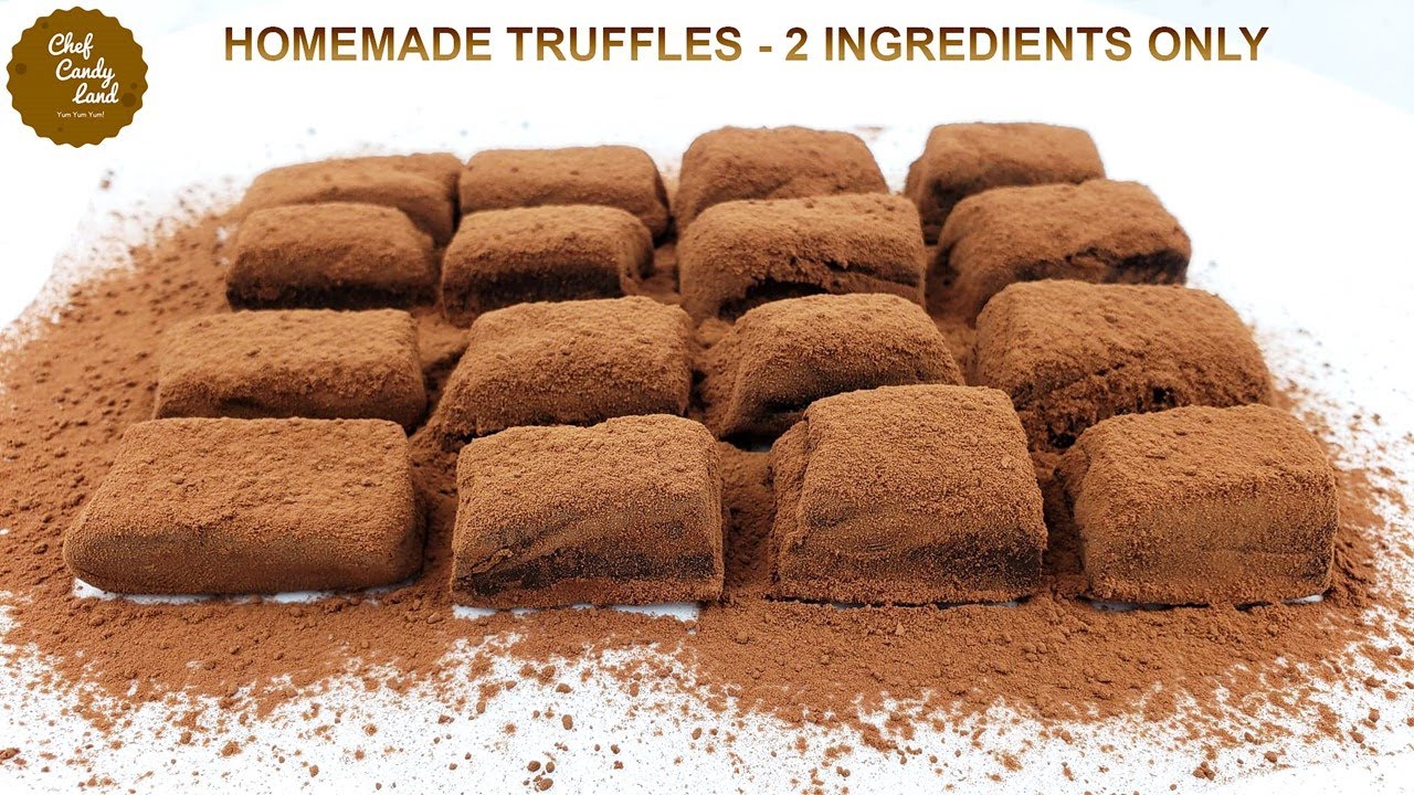 Condensed Milk Chocolate Truffles Easy Recipe [2 Ingredients] - YouTube
