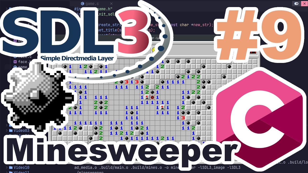 Uncover Piece - Part 2 - Minesweeper / Prato Fiorito - Part 9 - C and SDL3. - YouTube