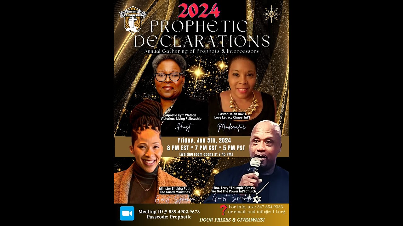 Victorious Living Fellowship, Inc - Annual Prophetic Declarations Gathering 2024 - YouTube
