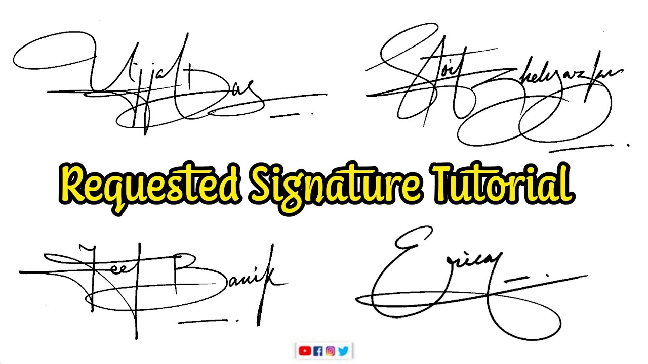 Signature tips | Requested Signature Tutorial @AnupCalligraphy # ...