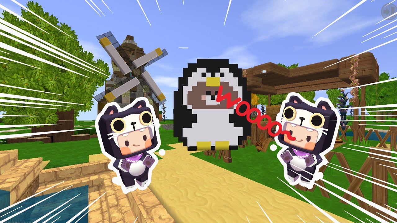 Mini World Build ทำชุดเพนกวิน#มินิเวิลด์#miniworld - YouTube