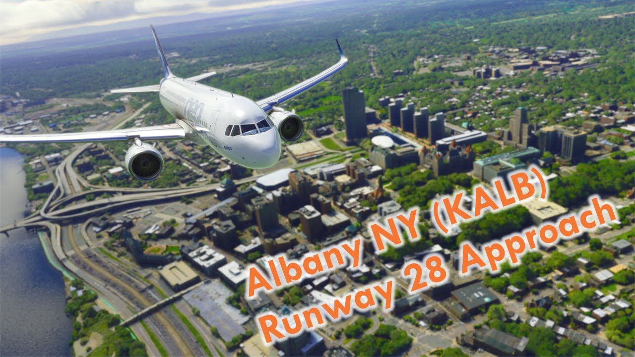 Landing at Albany KALB FS2020 - YouTube
