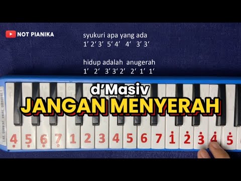 Not Pianika d’Masiv - Jangan Menyerah (tutorial) - YouTube